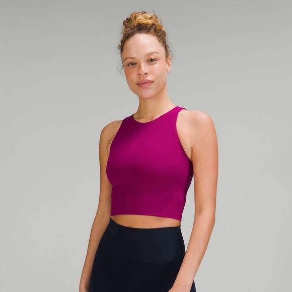 lululemon athletica | Tops | Lululemon High Neck Align Tank Magenta ...